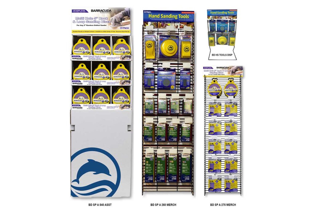 Hand Sanding Tool Displays | Blue Dolphin